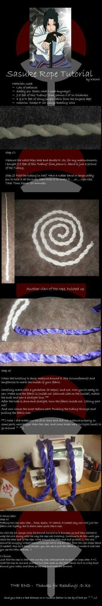 Sasukes Rope Tutorial Tutorial How To Make Rope Cosplay Tutorial