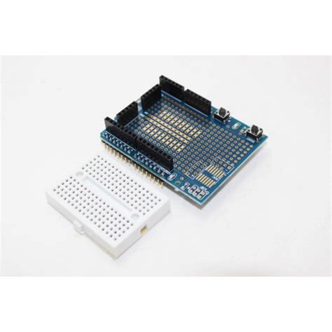Protoshield Para Arduino Uno Con Breadboard Bricogeek
