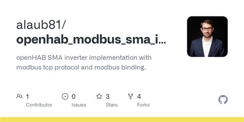 Github Alaub81openhabmodbussmainverter Openhab Sma Inverter