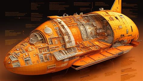 The Concept Art Of The Space Shuttle Premium AI Generated Image