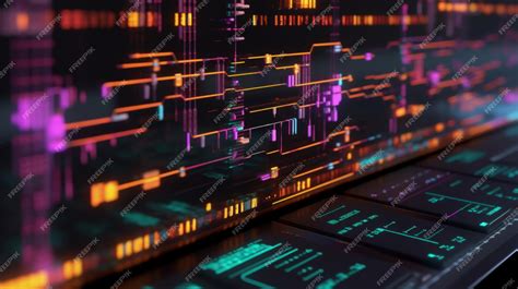 premium ai image ai programming interface with code and graphics