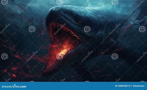 Terrifying Demonic Seagull A Gruesome Encounter With Pure Evil Stock Image