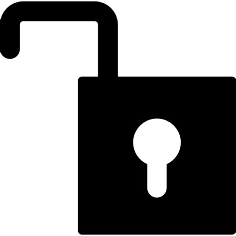 Unlock Padlock Symbol Icon