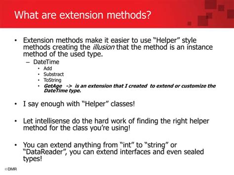 Lambdas And Extension Using Vs2010 Pptx Programming Languages