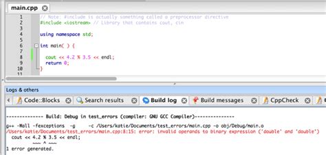 Introduce Terms Like Declaration Initialization And Operand That Often Appear In C Error