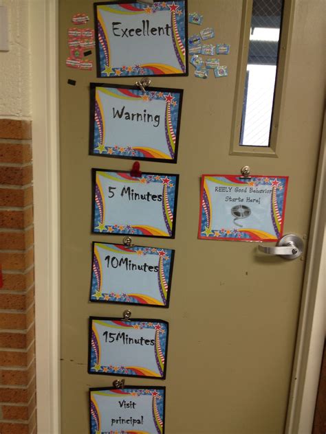 Behavior Signs For Classroom Door