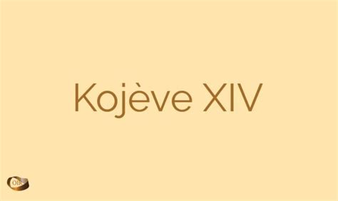 Oir Barcelona Kojève Xiv
