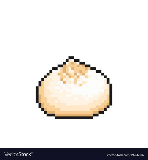 pixel dim sum image of cross stitch royalty free vector