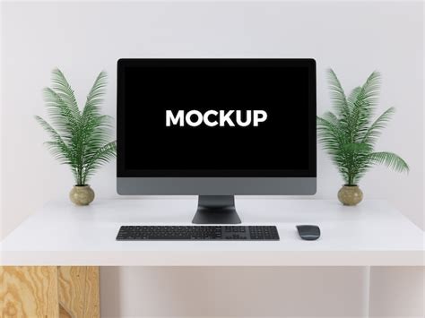 Computer Mock Up Premium Psd File
