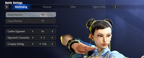 Unable To Toggle Ranked Matches On Rstreetfighter