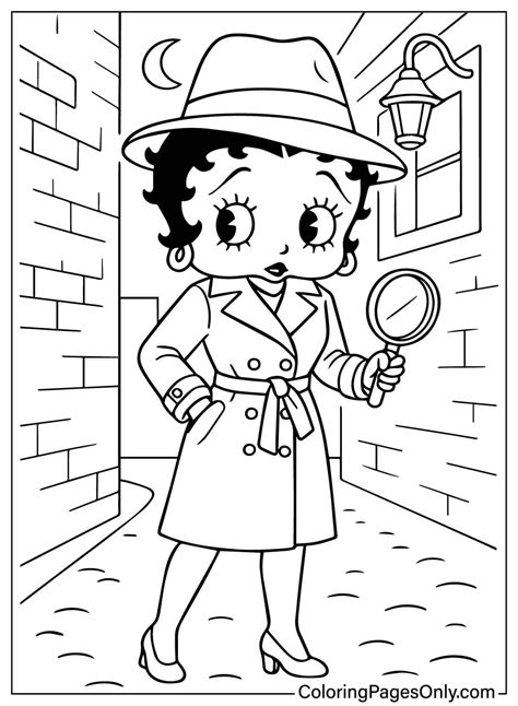 Betty Boop Valentine Coloring Pages 2025