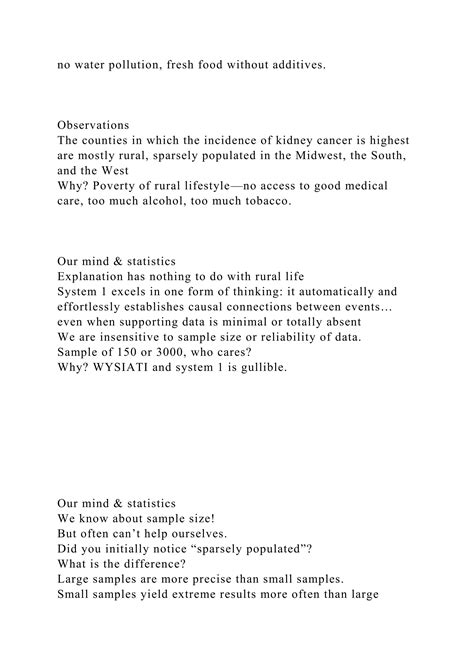 Critical Analytical Thinkingpart Ii Heuristics And Biasdocx