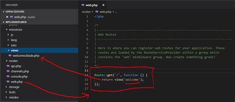 [tutorial laravel] penjelasan route dan view 2