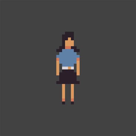 Premium Vector Pixel Art Game Character