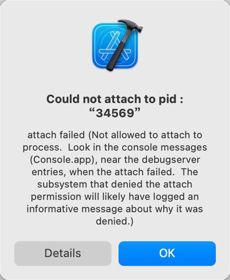 Xcode 14 15 Could Not Attach To Pid Attach Failed V2ex
