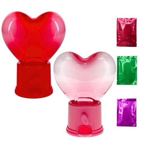 Valentines Day Mini Snack Dispensers 5 73x3 5x3 5 In Plastic Bubble