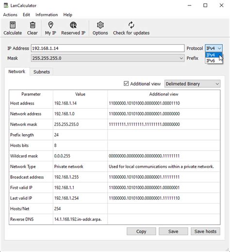 Screenshots Of LanCalculator IP Subnet Calculator For IPv IPv Networks LizardSystems