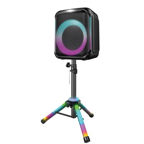 Party Speaker With Mic And Lighting Stand