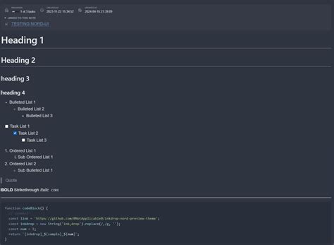 GitHub NotApplicable Inkdrop Nord Preview Theme Nord Preview Theme For Inkdrop Markdown Editor