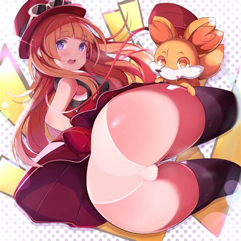 Rule 34 Absurdres Ass Bangs Black Shirt Black Thighhighs Blue Eyes Blunt Bangs Brown Hair