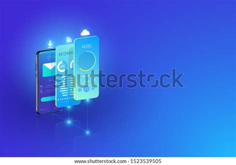Mobile App Development Uxui Design Cross Stock Vector Royalty Free