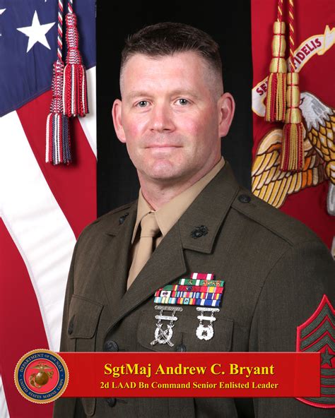 Sergeant Major Andrew C Bryant 2nd Marine Aircraft Wing Command