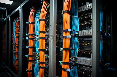 主机房的主机网线端口高清图片下载 正版图片 摄图网