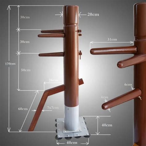 Column Wing Chun Wooden Dummy One Punch Man Kung Fu Training Mook Jong
