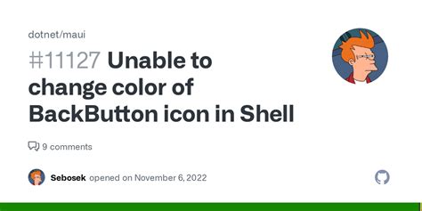 Unable To Change Color Of BackButton Icon In Shell Issue 11127