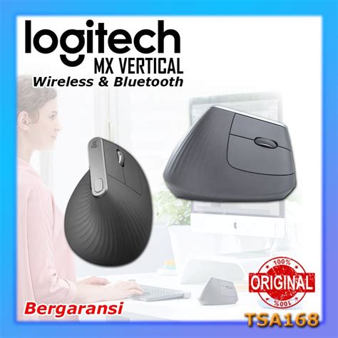 Jual Logitech Mx Vertical Mouse Wireless Bluetooth Bekas Bergaransi