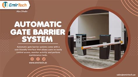 Maximizing Safety And Efficiency With Automatic Gate Barrier Systems Abu Dhabi Uae