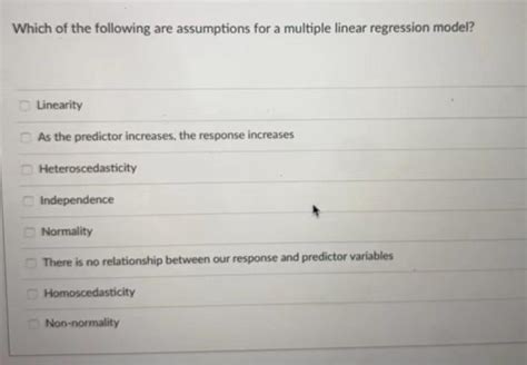 Solved Suppose We Want To Perform A Multiple Linear Chegg
