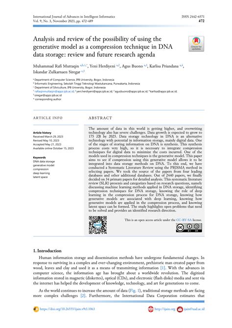 Pdf Analysis And Review Of The Possibility Of Using The Generative Model As A Compression