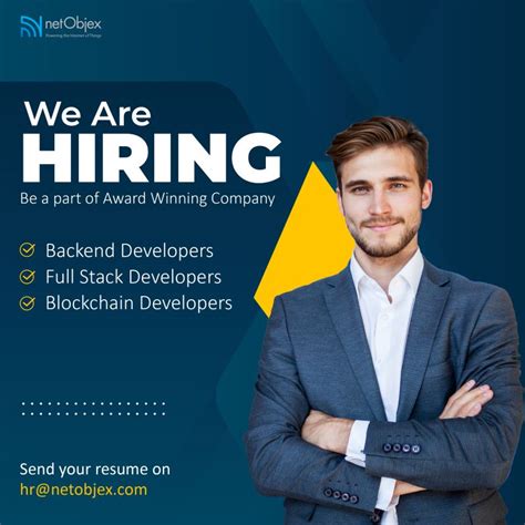 Netobjex On Linkedin Hiring Hiringdevelopers Blockchaindevelopers Fullstackdeveloper