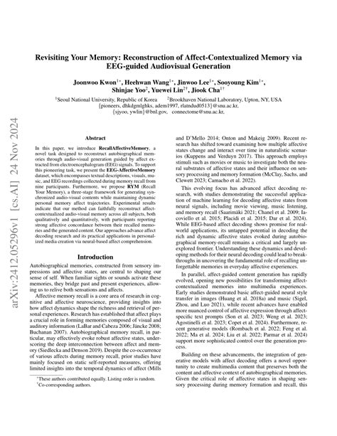 Pdf Revisiting Your Memory Reconstruction Of Affect Contextualized Memory Via Eeg Guided