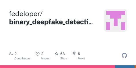 Github Fedeloper Binary Deepfake Detection