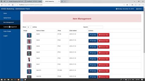 Simple Shopping Cart In Php Source Code And Projects Youtube