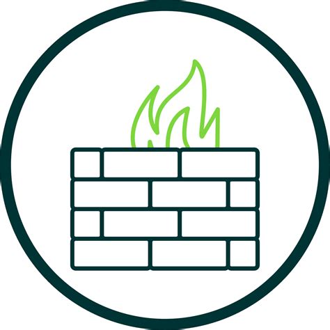 Firewall Line Circle Icon 42821098 Vector Art At Vecteezy
