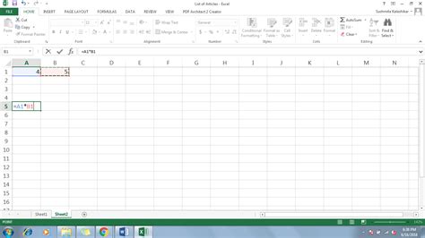 How To Create A Formula In Excel 2016 Dynamic Web Training