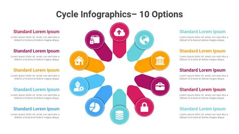 Cycle Infographics PowerPoint Diagrams Infographic Abstract Art Tutorial Circle Diagram