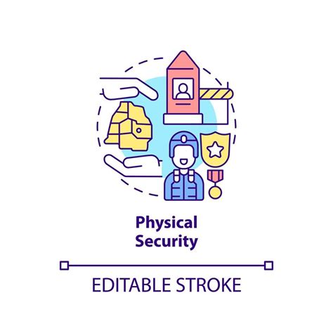 Physical Security Concept Icon Protection Of State Dimension Of