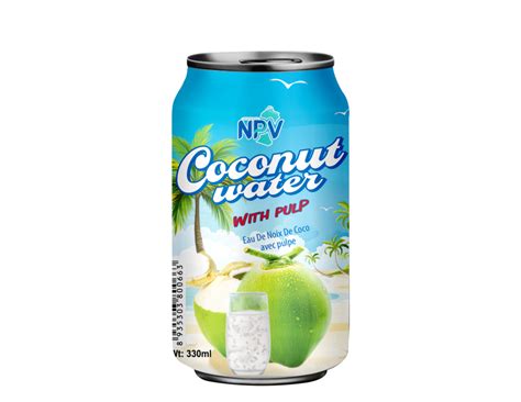 Coconut Water 330ml Can With Pulp Npv Brand Npv Beverage