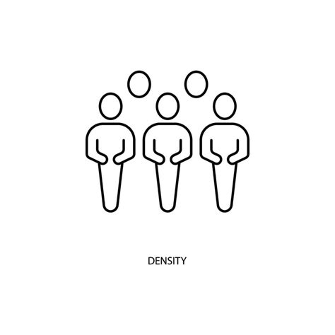 Density Concept Line Icon Simple Element Illustration Density Concept