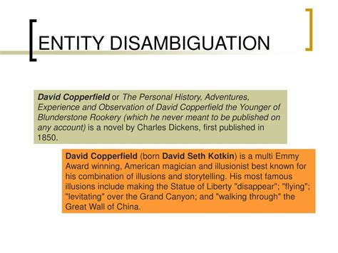 Ppt Lexical And Encyclopedic Knowledge For Entity Disambiguation