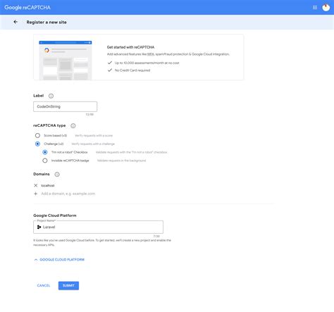 How To Implement Recaptcha In Laravel Codeonstring