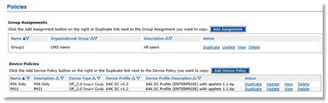 Creating A Device Policy Activid Cms Hid Global