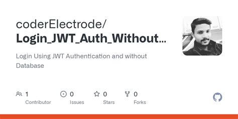 GitHub CoderElectrode Login JWT Auth WithoutDB Login Using JWT Authentication And Without
