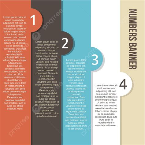 Numbers Banner Label Sequence Symbol Vector Label Sequence Symbol