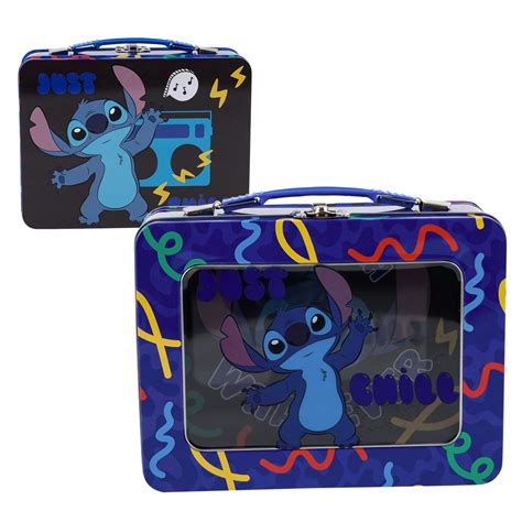 Disney Lilo And Stitch Tin Lunchbox With 3d Window X Large Stitch
