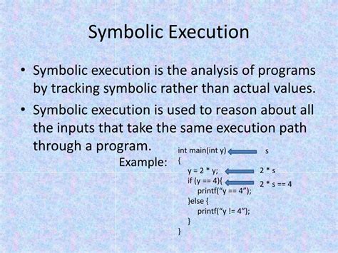 Ppt Symbolic Execution In Software Engineering Powerpoint